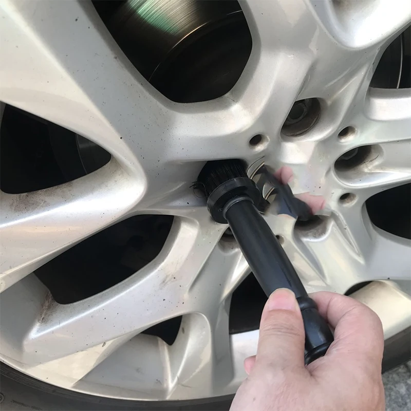 Car Wheel Screw Cleaning Brush Steel Rims Tyre Nuts & Lug Nuts Cleaning ...