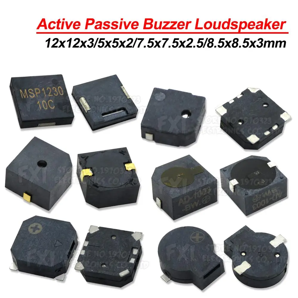 5PCS/lot Buzzer 9032 5020 7525 9650 1230 9.0x3.2MM Active Passive ...
