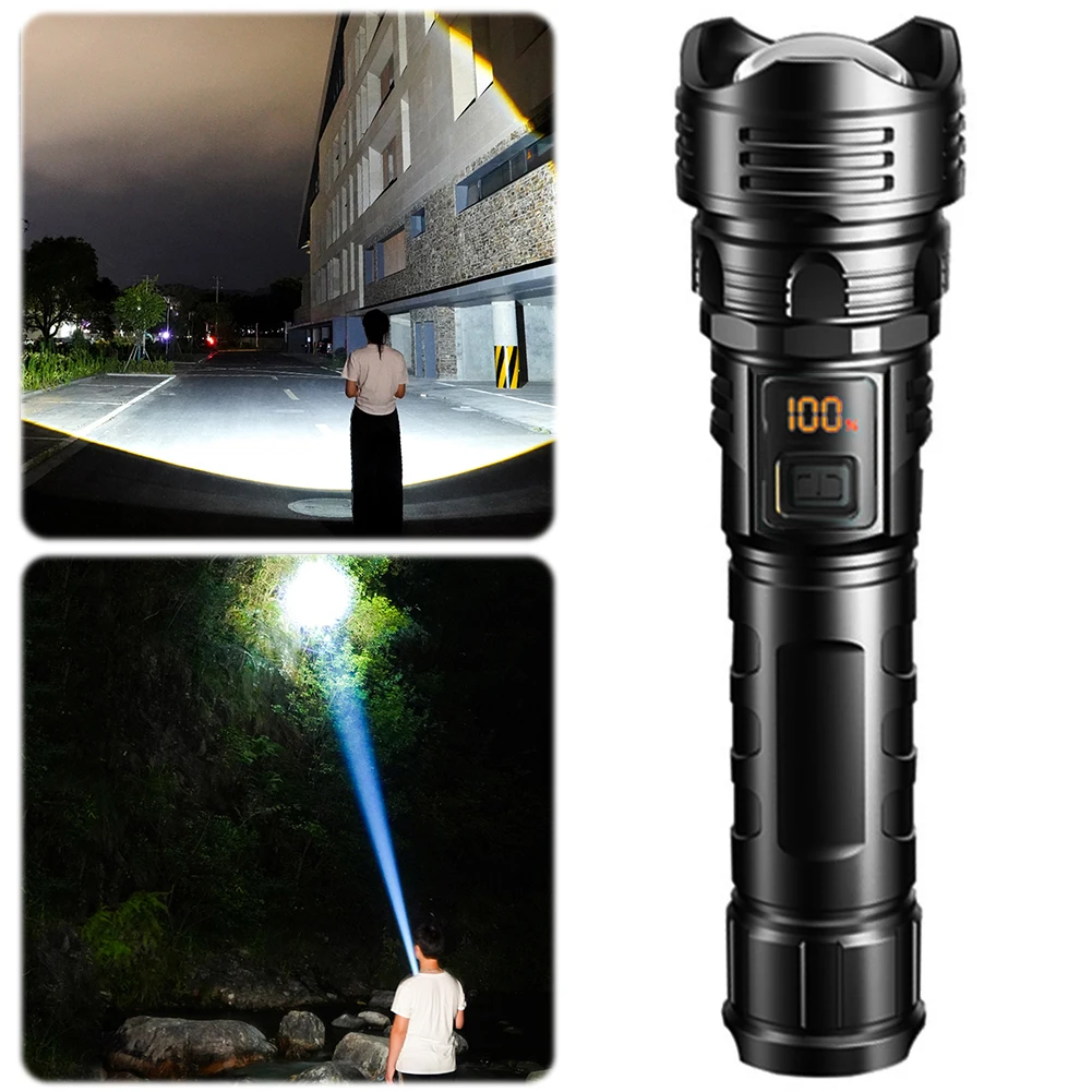 10W-White-Laser-Flashlight-USB-Charging-High-Power-Flashlight-Power ...