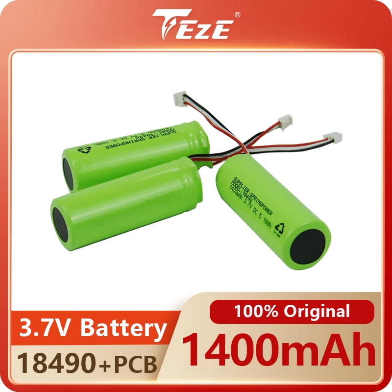 충전식 리튬 이온 배터리, PCB 및 NTC 배터리, DIY ZH1.5 3P, A + 3.7V, 1400mAh 18490 배터리 ...