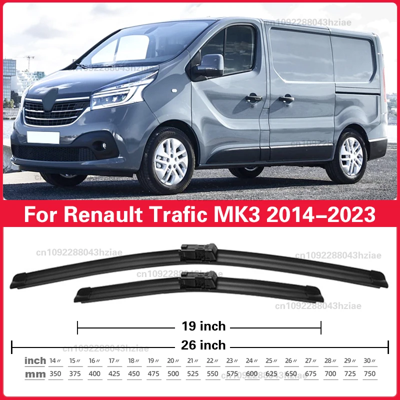 Wiper Front Wiper Blades For Renault Trafic MK3 2014 - 2023 Windshield ...