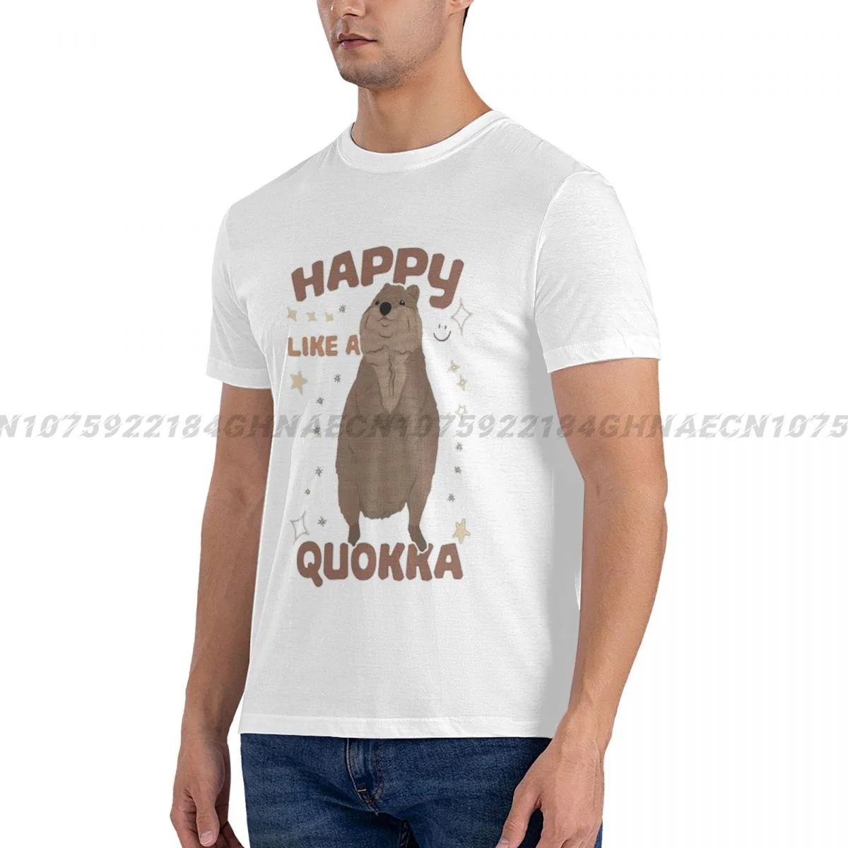 Happy-Like-A-Quokka-Quokka-T-Shirt-Fashion-100-Cotton-Good-Quality ...