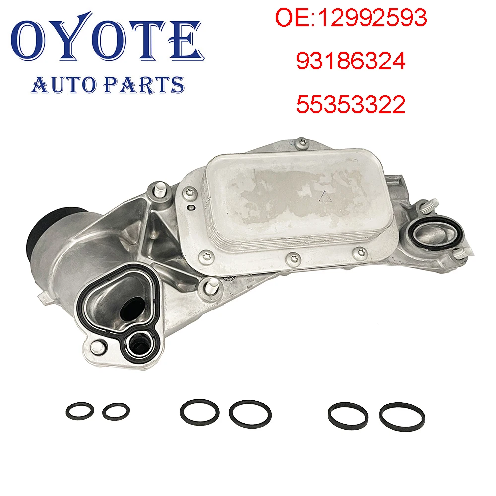 OYOTE 12992593 93186324 Engine Oil Cooler Oil Filter Assembly Aluminium ...