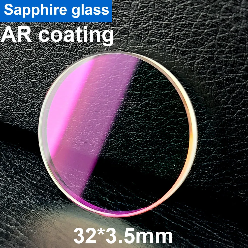 32-3-5mm-Flat-Sapphire-Crystal-Blue-Red-Clear-AR-Coating-Watch-Glass ...