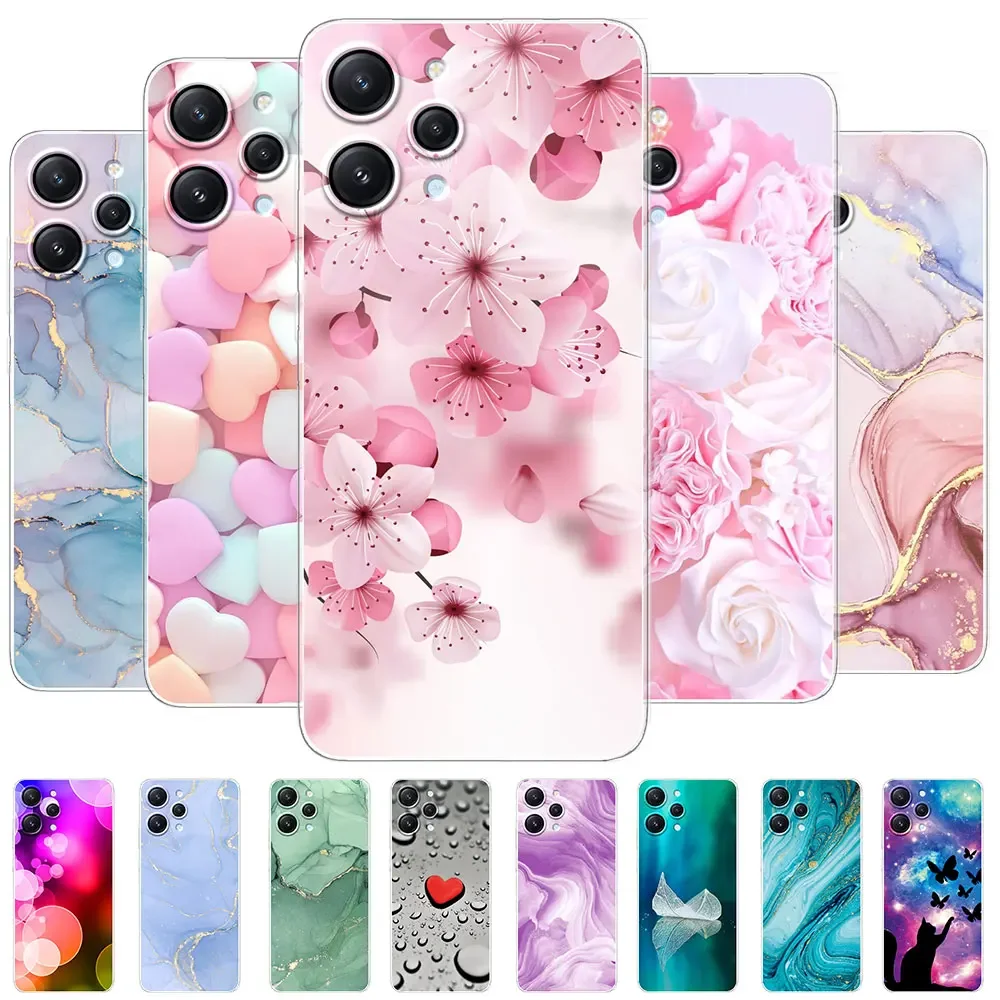 For-Redmi-12-4G-Case-for-Xiaomi-Redmi-12R-12C-Shockproof-Soft-Silicone ...