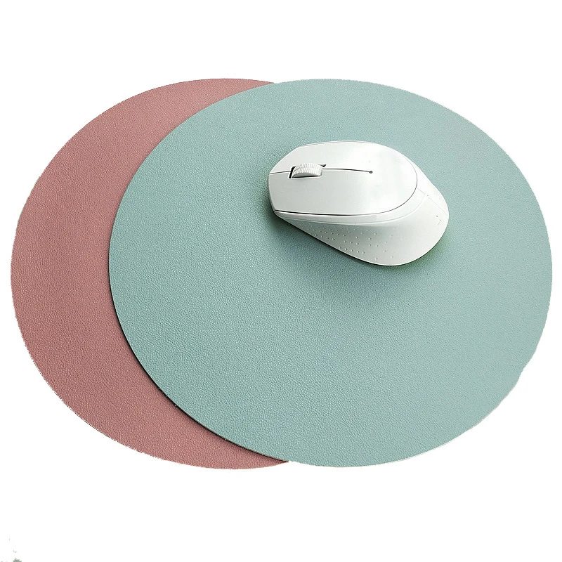 Waterproof-Mouse-Pad-Mouse-Mat-Anti-slip-PU-Leather-Solid-Color-Desk ...