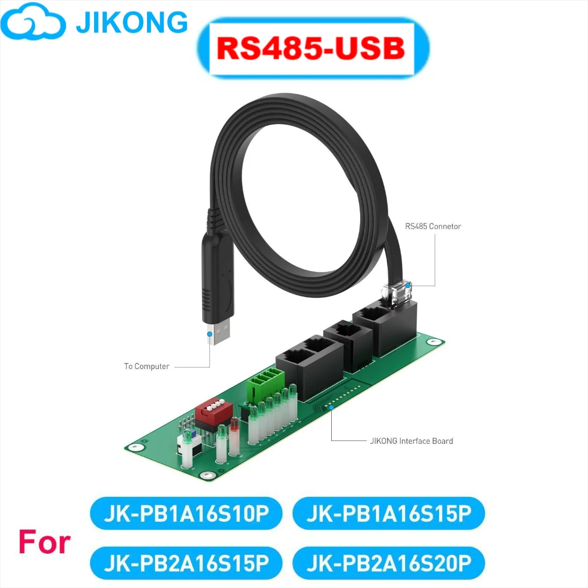 JKBMS USB to RJ45 Connector for JK-PB1A16S10P JK-PB1A16S15P JK ...