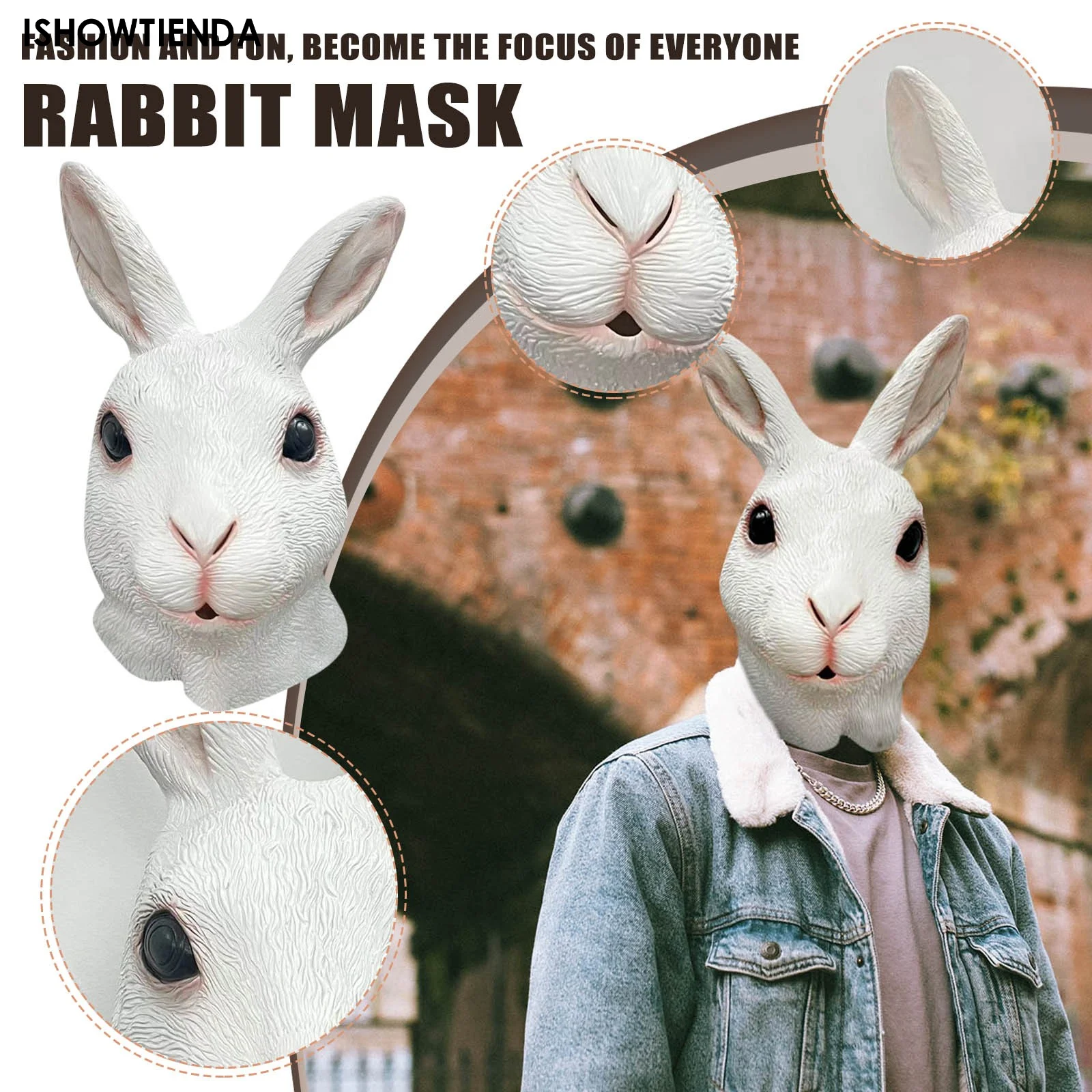 Full Head Rabbit Mask