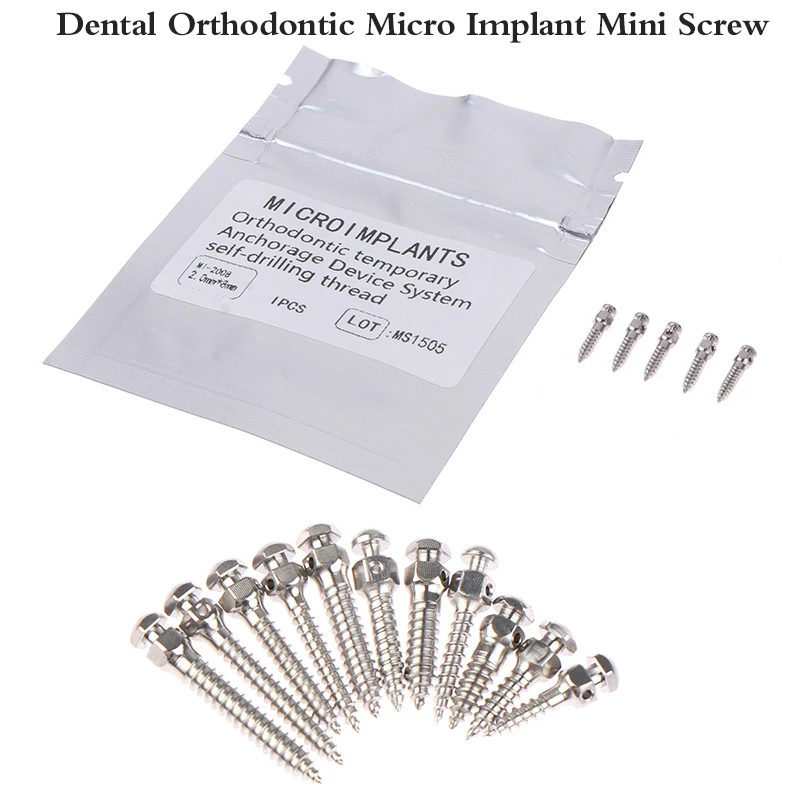 5Pcs-Bag-Dental-Mini-Screw-Titanium-Alloy-Orthodontic-Matching-Tool ...