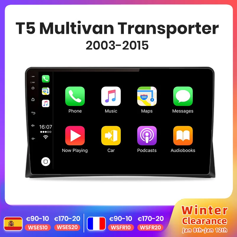 AWESAFE-PX9-Wireless-CarPlay-Autoradio-for-Volkswagen-Multivan-T5-2003-2015-Car-Radio-Multimedia ...