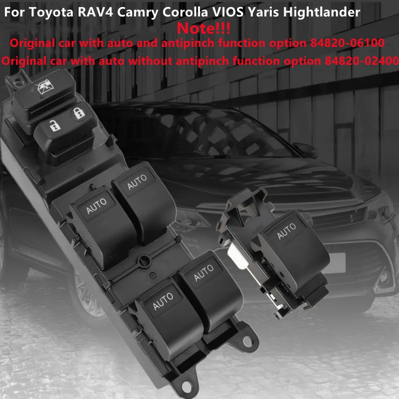 Выключатель стеклоподъемника, управление стеклоподъемником, все автоматические кнопки для Toyota ...
