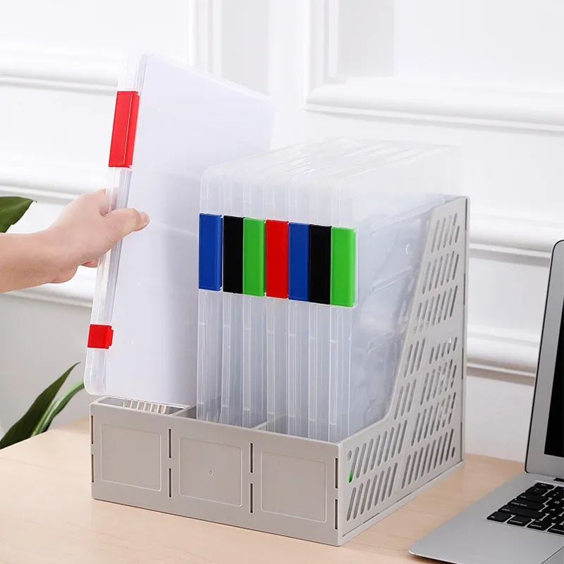 Transparent-Thicken-A4-File-Storage-Box-Office-Document-Sorting-Storage ...