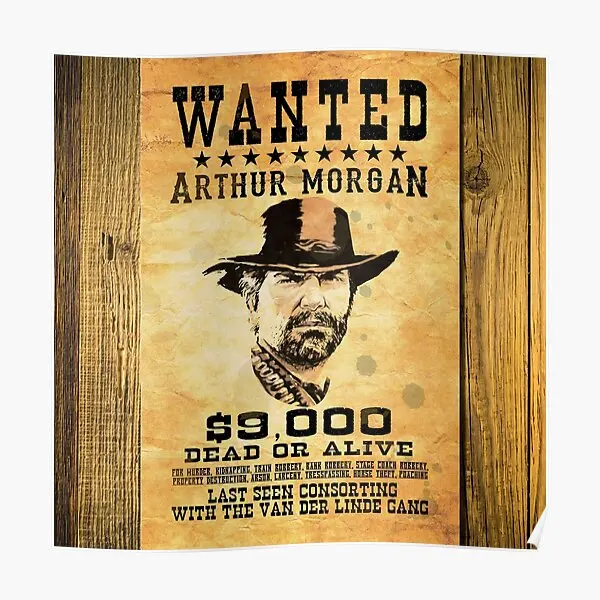 P-ster-de-Arthur-Morgan-Wanted-Dead-para-habitaci-n-decoraci-n-del ...