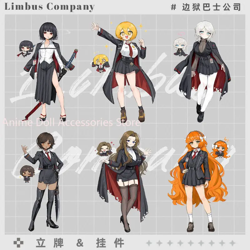 New Anime Limbus Company Ishmael Faust Cosplay Acrylic Action Figure ...