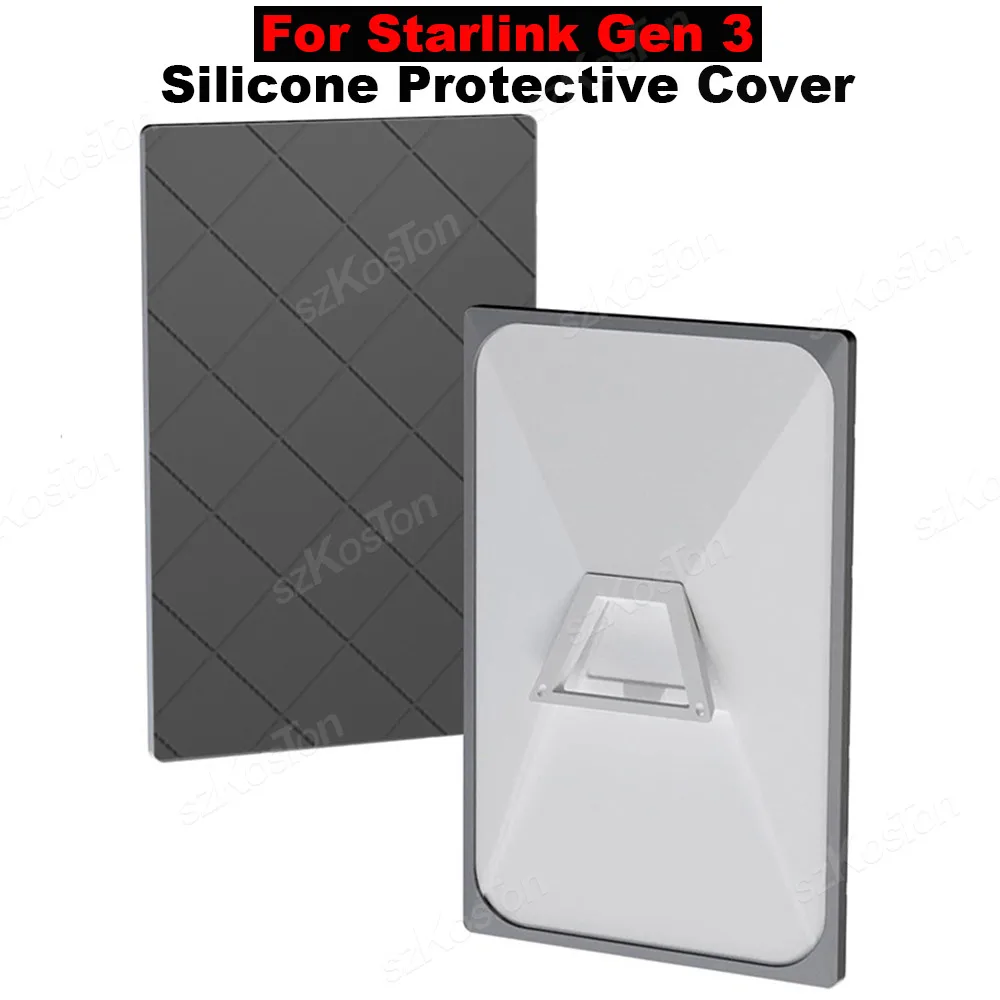 For Starlink Gen 3 Silicone Protective Cover Waterproof Dustproof Anti ...