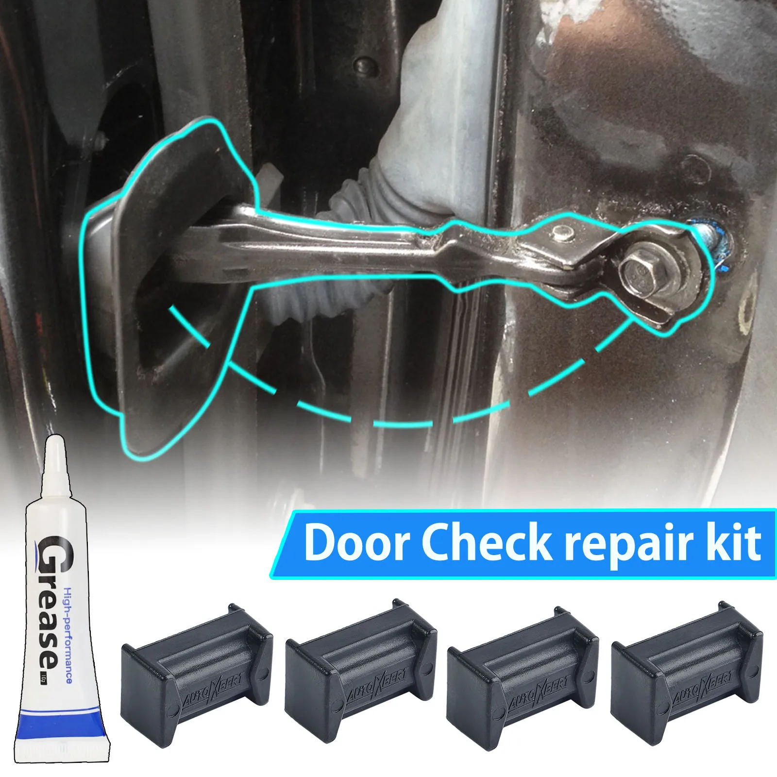 Car-Door-Checker-Strap-Check-Assy-Arm-Limiter-Jam-Stop-Repair-Kit-For ...