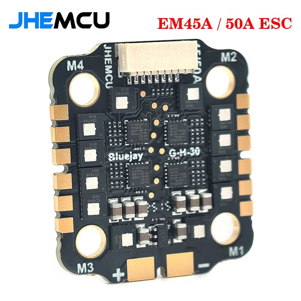 JHEMCU EM45A / 50A 4in1 ESC 2-6S Lipo With Blue Jay Firmware Can Be ...
