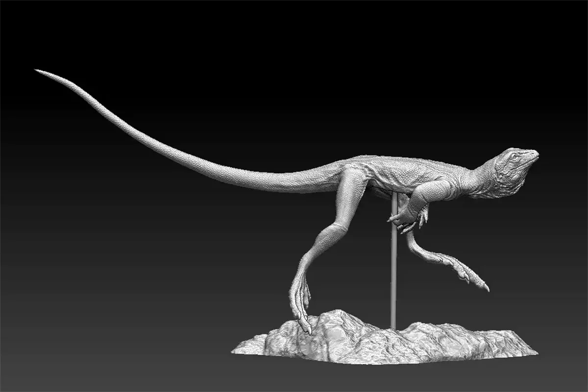 1/1 Eudibamus Model Parareptilia Dinosaur Animal Figure Collector ...