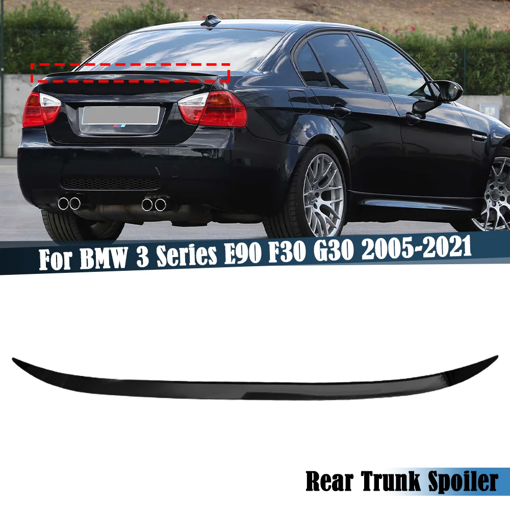 Glossy Black Rear Wing Lip Car Rear Trunk Boot Lip Spoiler Wing ...