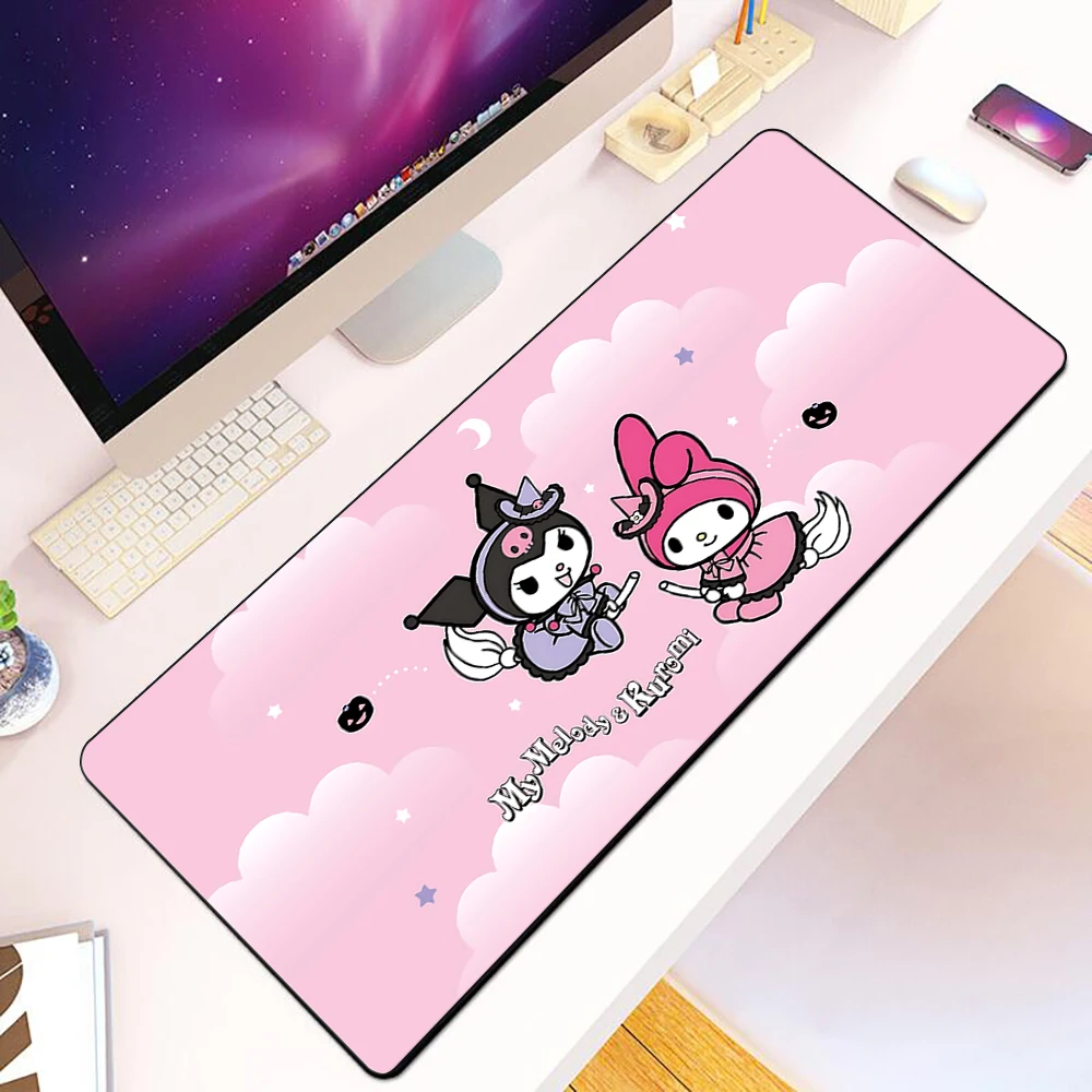 New Premium Cute Pink My Melody Kuromi Mousepad HD Printing Computer ...