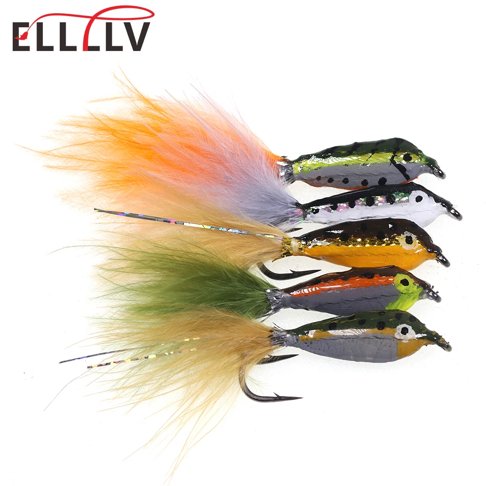 4PCS-10-4-Trout-Bass-Fly-Fishing-Spoon-Bait-Lure-Epoxy-Minnow-Streamer ...