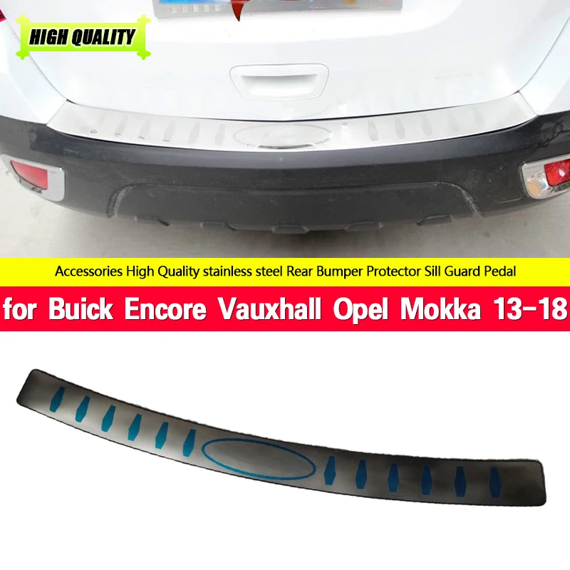 Stainless-Steel-External-Rear-Bumper-Protector-Sill-Trunk-Guard-Cover ...