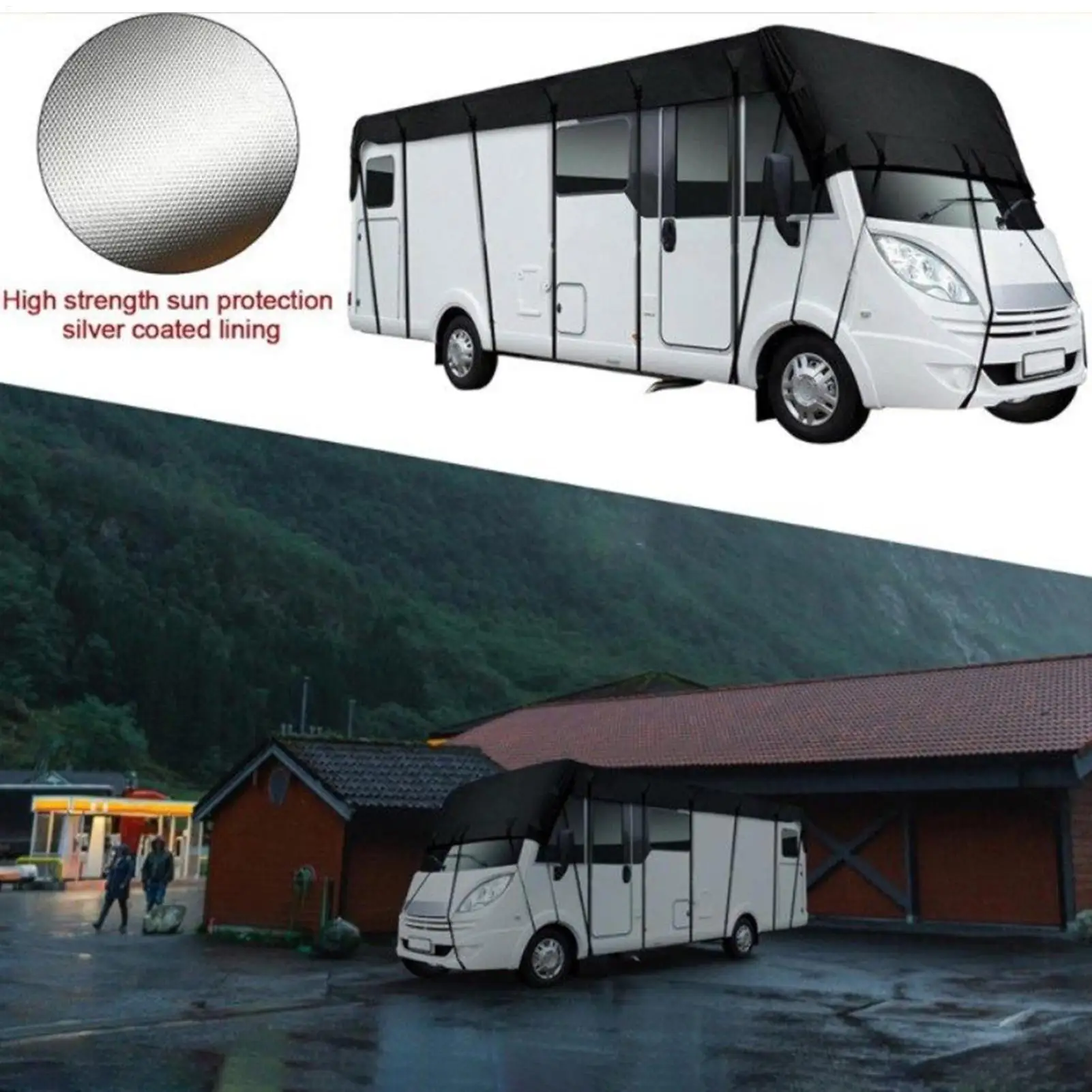 RVs Tarp Waterproof Snowproof Protector Waterproof Rvs Top Cover for ...