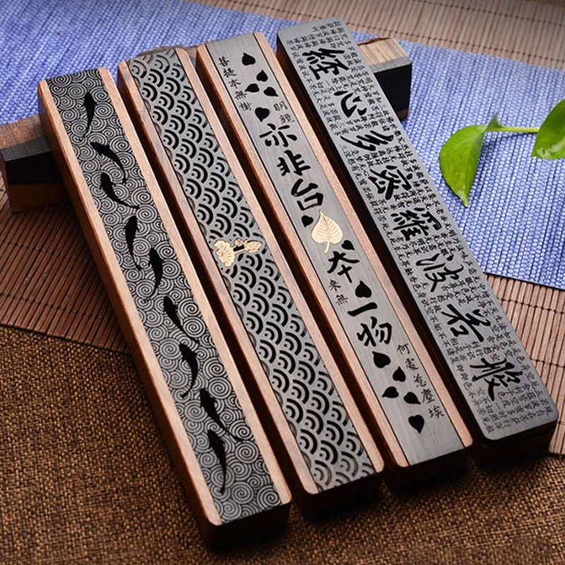 Creative Retro Black Home Office Wooden Incense Holder Incense Burner ...