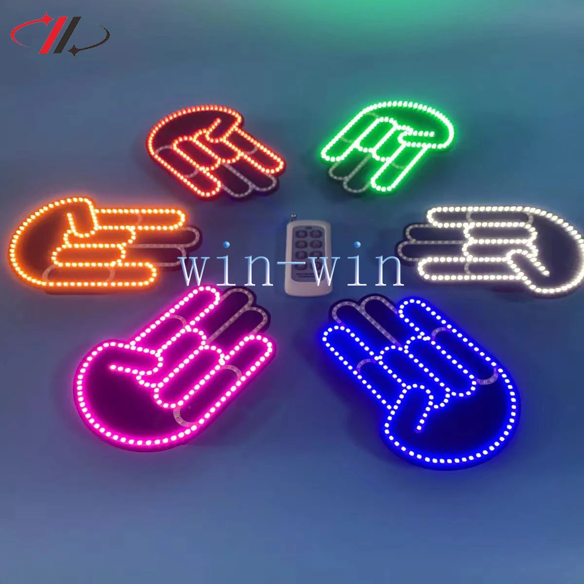 New-Creative-Car-Gesture-LED-Finger-Light-Road-Rage-Signs-With-Remote ...