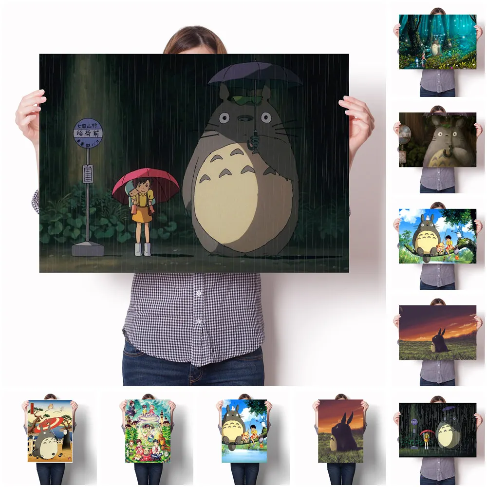Totoro Decoration | Hayao Miyazaki | Totoro Canvas | Totoro Poster ...