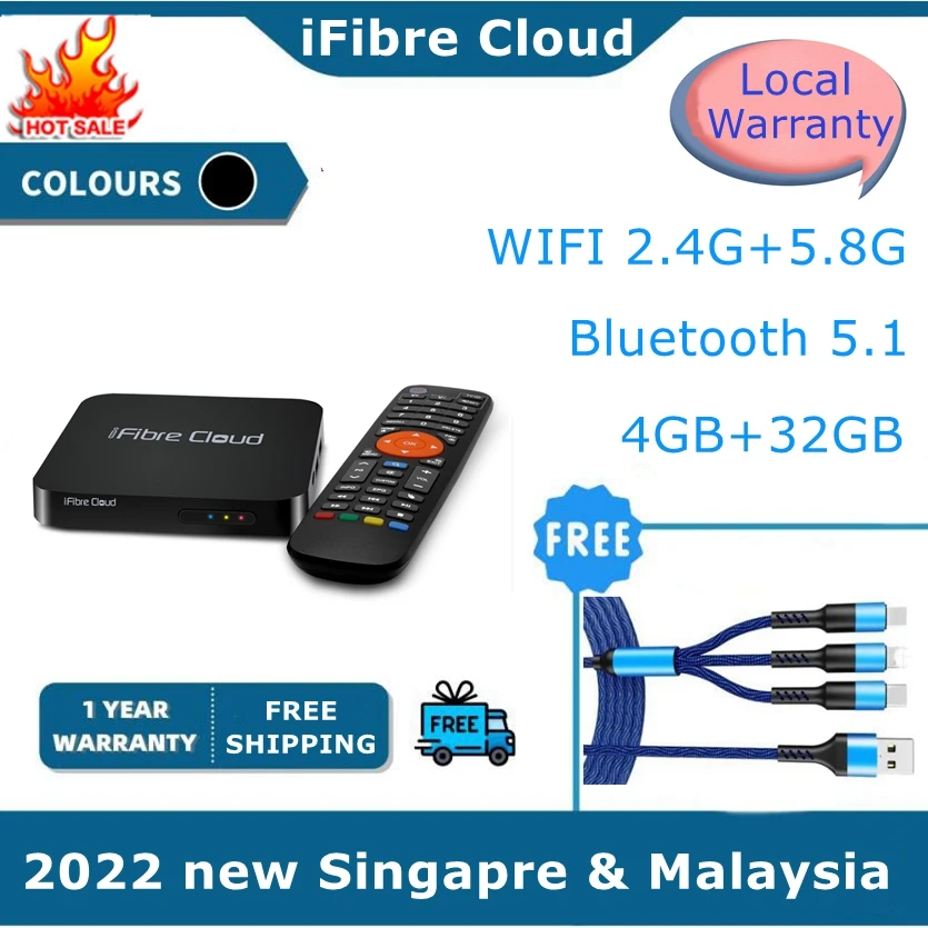 2022 New Singapore Starhub Tv Box Ifibre Cloud Gk6 Smooth Media Player ...
