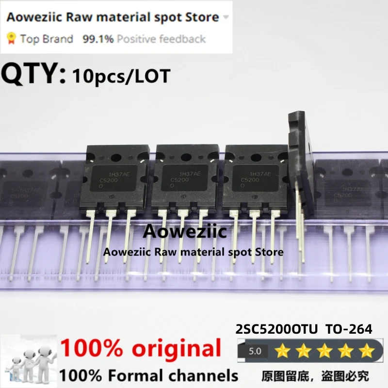 Aoweziic 10pcs 100% Novo Importado Original 2SA1943OTU 2SC5200OTU 2SA1943 O 2SC5200 O A1943 ...
