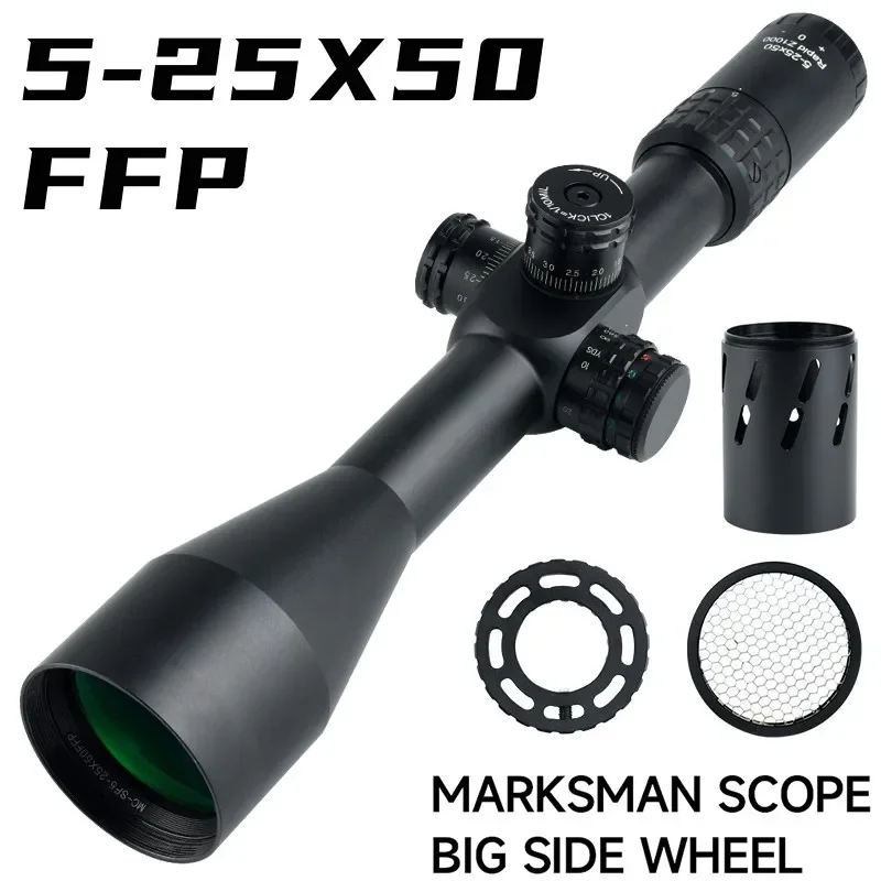 5-25X50-First-Focal-Plane-Scope-Red-Green-Reticle-Riflescope-Long-Range ...