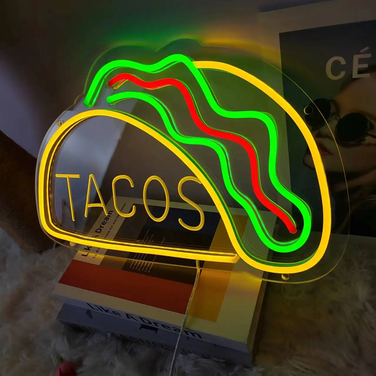 Tacos-Hamburger-Pizza-Hot-Dog-Neon-Sign-Night-Light-Burger-Wall-Hanging ...