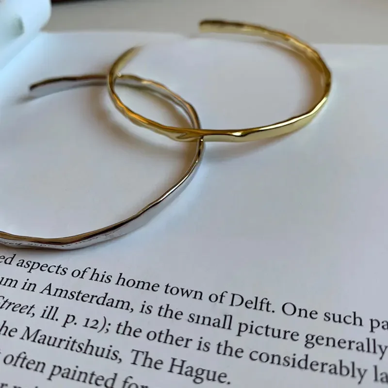 Minimalist-Korean-Irregular-Texture-Bracelet-Women-s-Elegant-Cold-Style ...