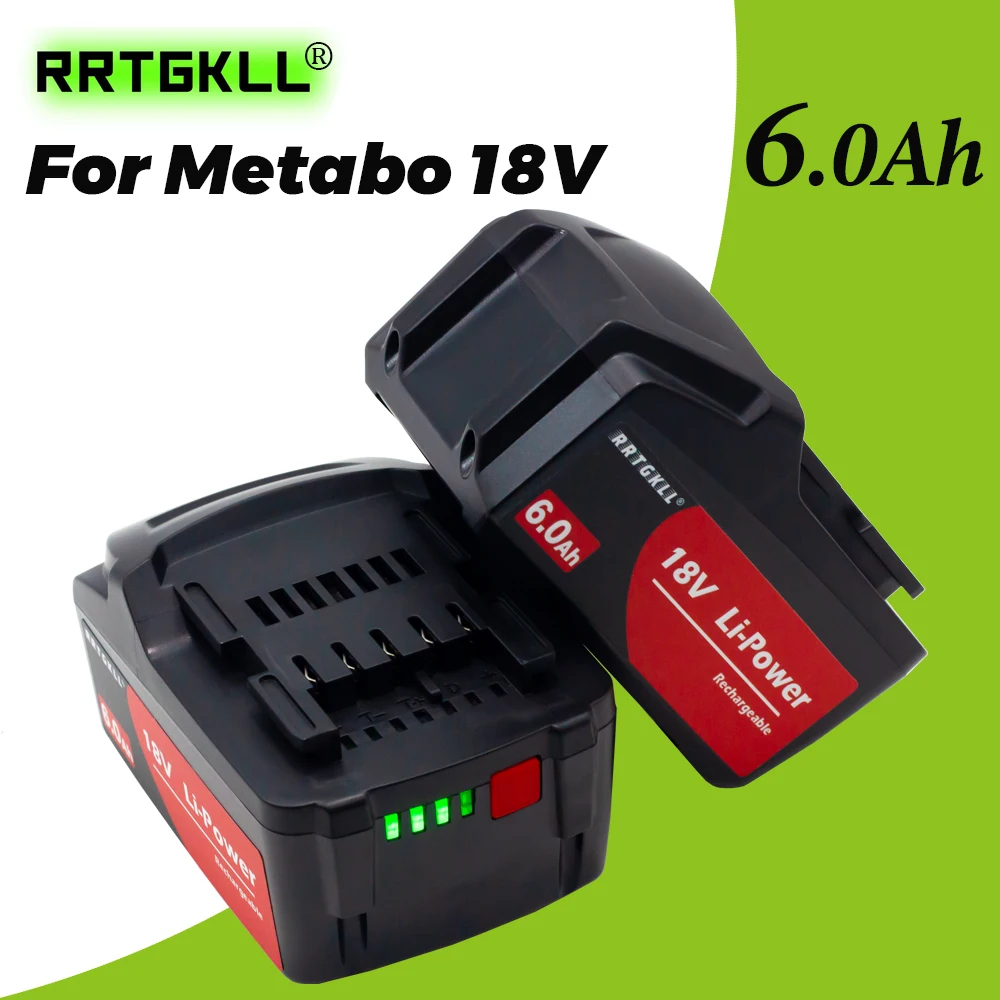 Latest-Upgraded-18V-6-0Ah-Battery-for-Metabo-Cordless-Power-Tool-Drill ...