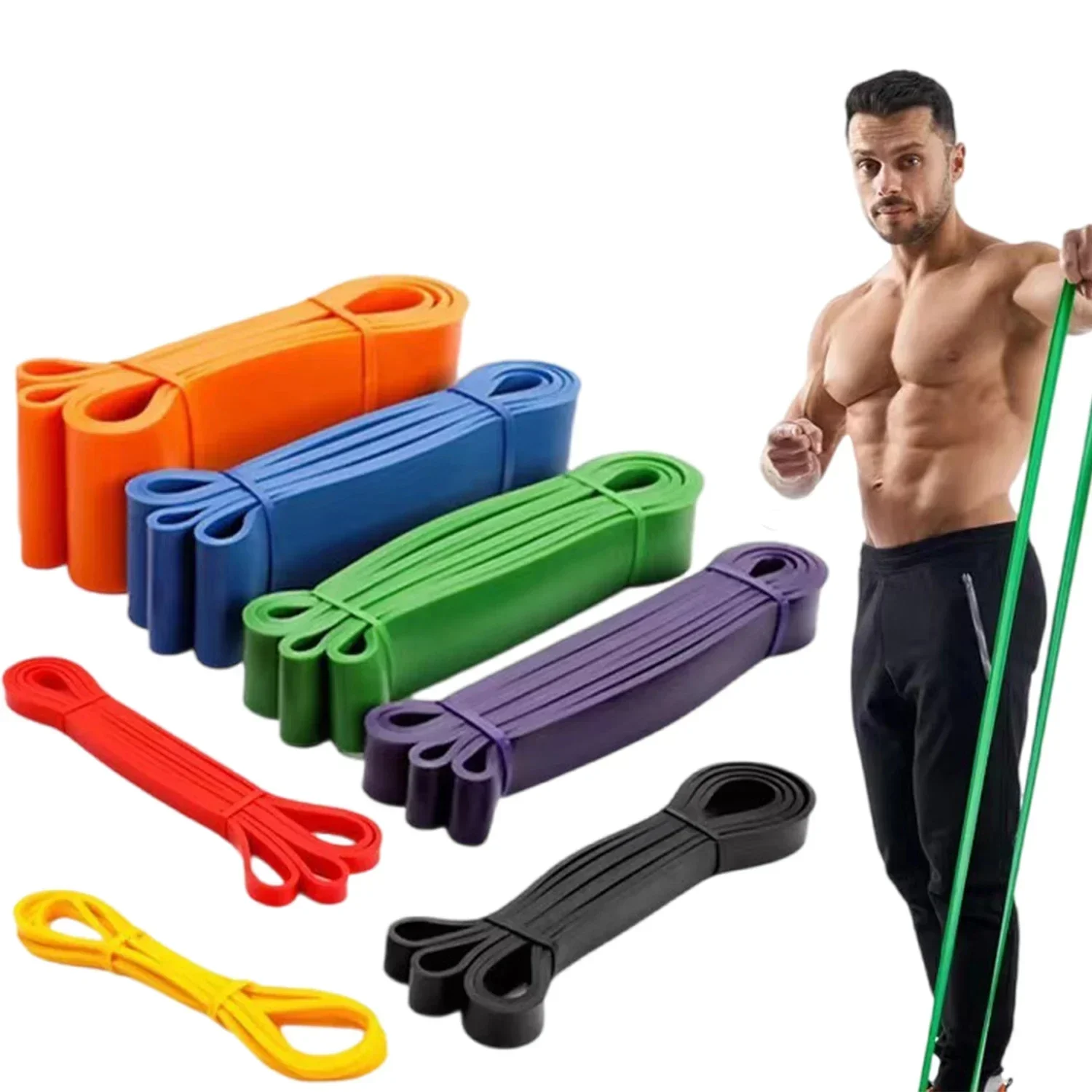 Elastic-Resistance-Bands-Sports-Workout-Shaping-Bands-Exercise ...
