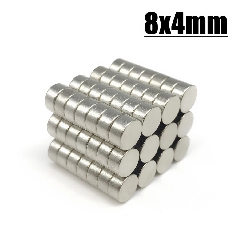 2-10000Pcs-8x4-Neodymium-Magnet-8mm-x-4mm-N35-NdFeB-Round-Super ...