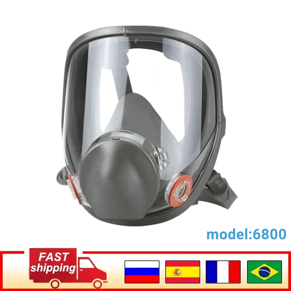 6800 Full Face Gas Mask Respirator Painting Spraying Mask Large View ...