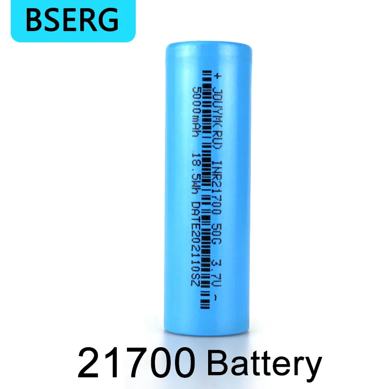 5000mAh 21700 Battery 3.7V 10C High Discharge Power Cell