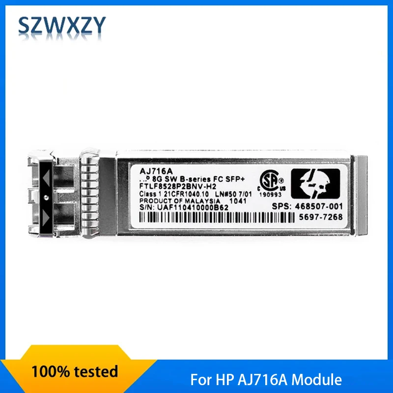 Original-For-HP-AJ716A-8G-SW-B-series-FC-SFP-Module-468507-001 ...
