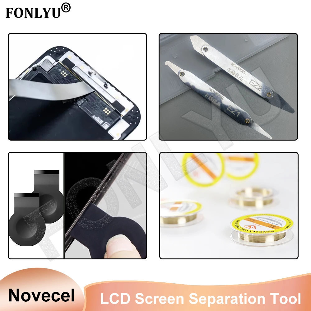 10pcs 0.05mm 0.08mm 0.1mm Ultra Thin Stainless Disassembly Pry Tool ...