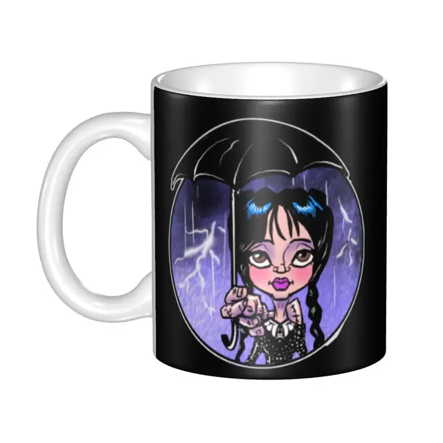 Wednesday Addams Halloween Gothic Horror Movie Coffee Mugs DIY ...