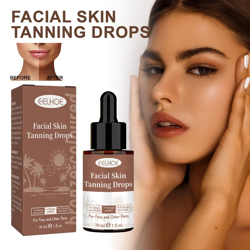 Facial-Tanning-Serum-Sunless-Tanning-Fast-Tan-Drops-Natural-sunbathing ...