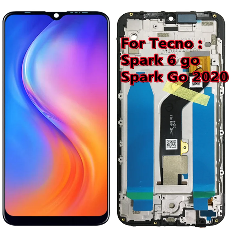 Original-6-52-For-TECNO-Spark-6-Go-KE5J-Ke5k-SPARK-GO-2020-KE5-LCD ...