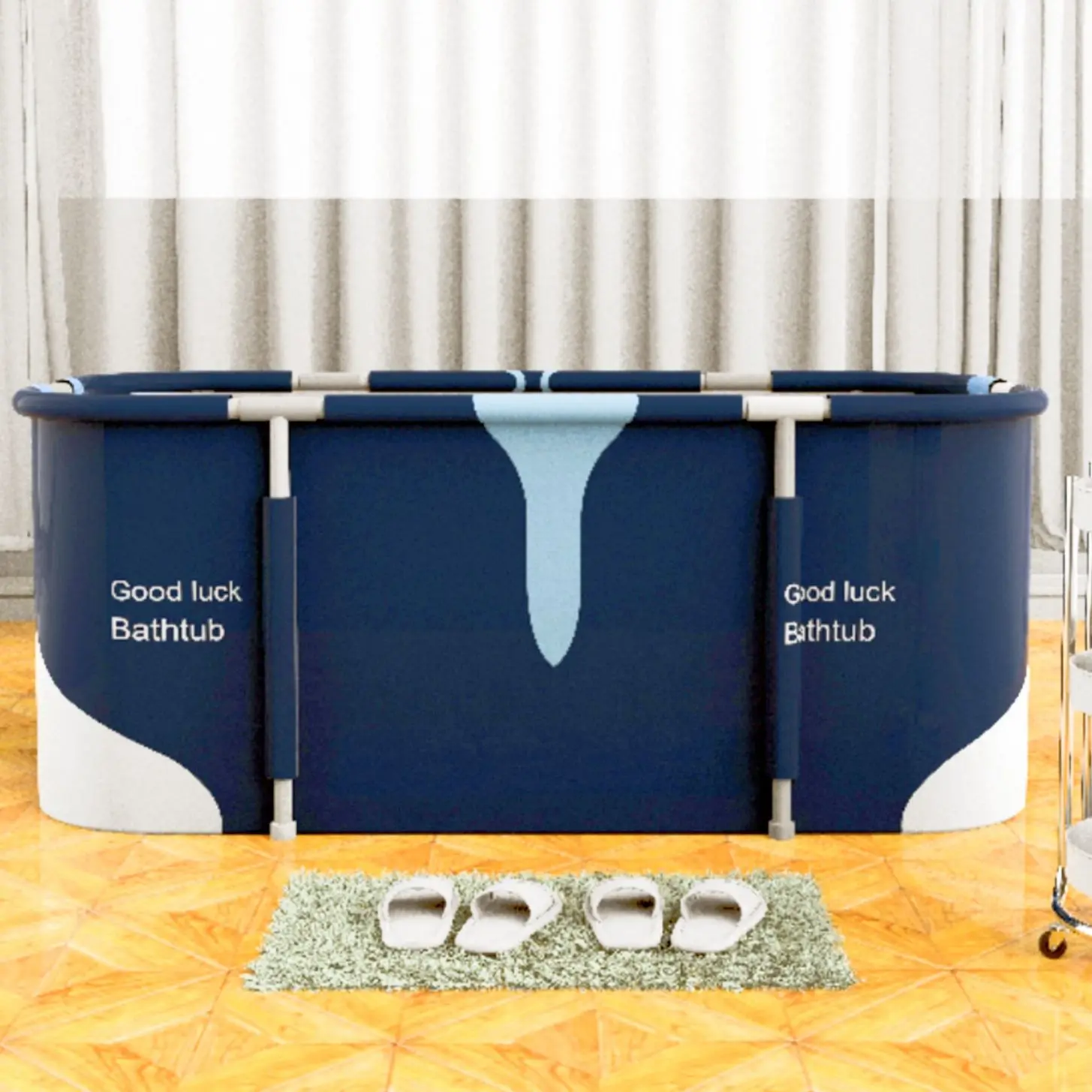 120-140CM-large-Portable-Bathtub-Folding-Bath-Bucket-Thicken-Shower ...