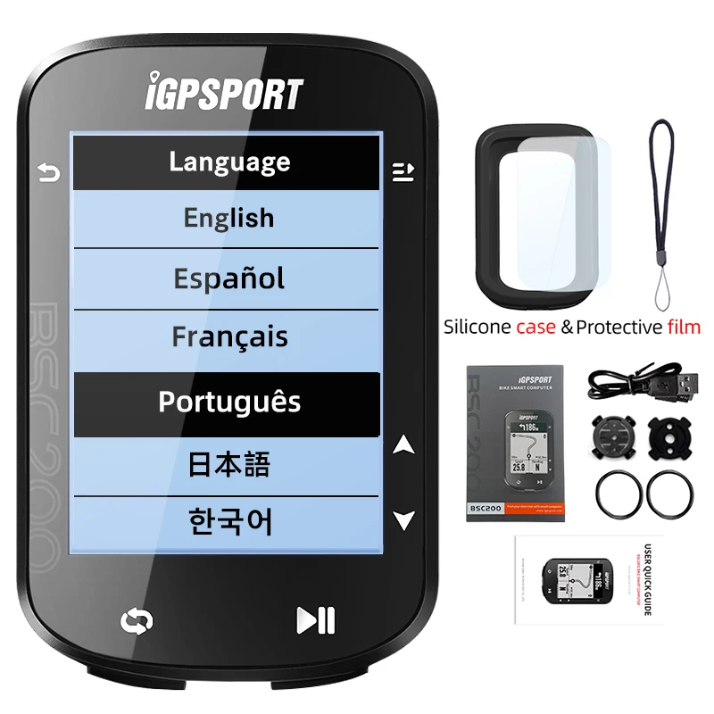 IGPSPORT BSC200 GPS ANT + 사이클링 자전거 컴퓨터 센서, 자전거 경로 탐색 무선 주행 거리계 ...