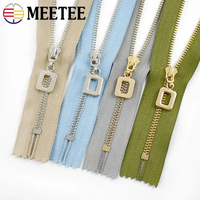 5-10Pcs-Meetee-15-30cm-Metal-Zippers-Close-End-Zips-Closure-Bags-Gold ...