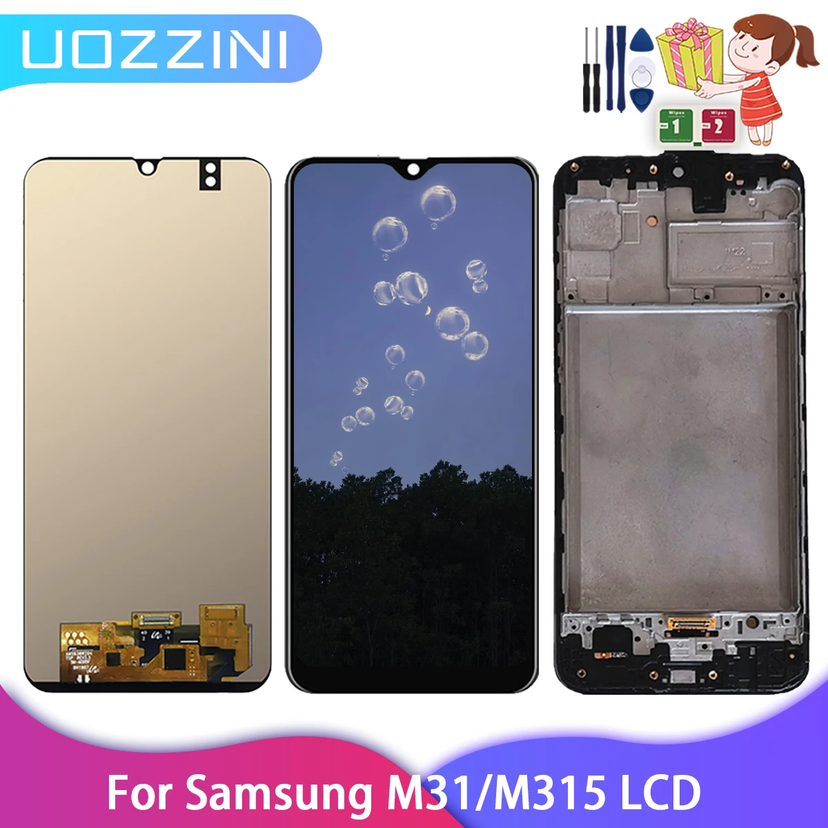 6-4-AMOLED-For-Samsung-Galaxy-M31-Display-Touch-Screen-With-Frame-For ...