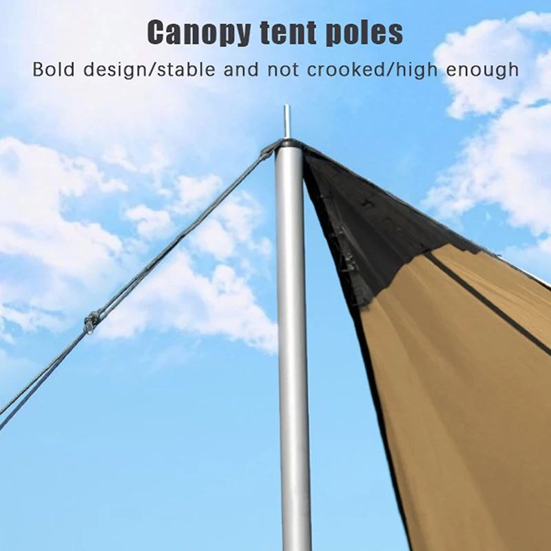 2m-Telescopic-Tent-Poles-Set-Of-2-Lightweight-Adjustable-Trekking ...